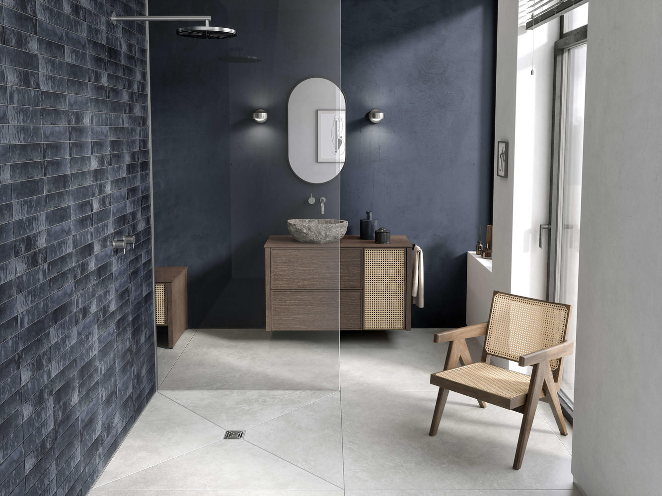 Bodenablauf DallDrain Select senkrecht, DN50/DN100, 120x120mm