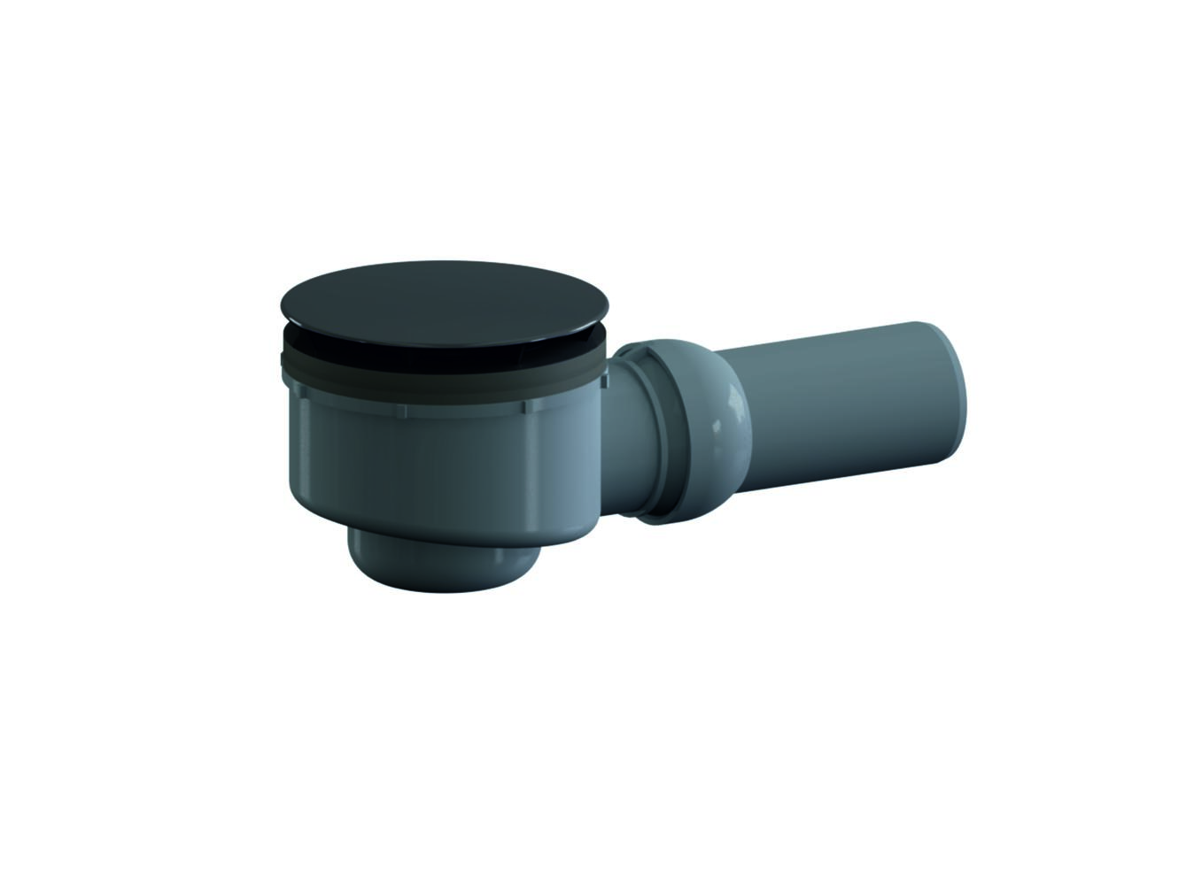 Duschwannenablauf ORIO, Haube schwarz matt, DN 50