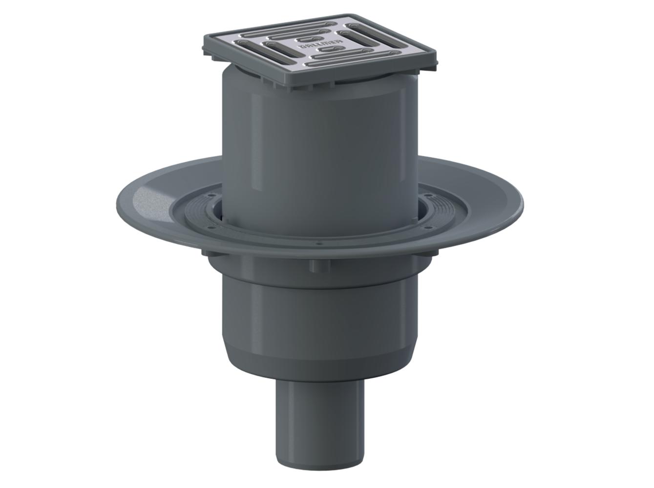 Bodenablauf 40 SE, DN 50, 100 x 100 mm