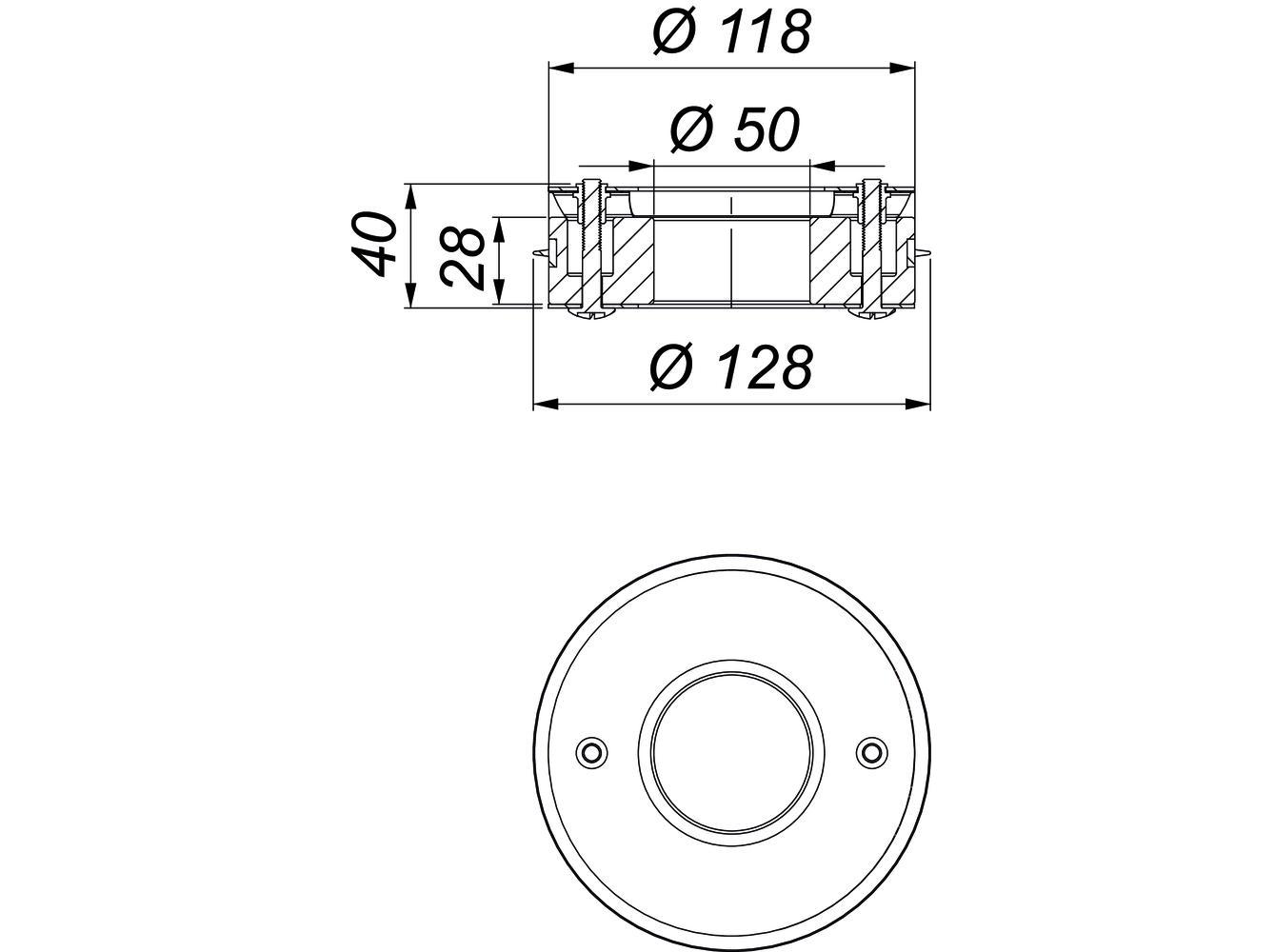 Brandschutzelement DN 50