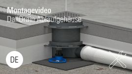 Bodenablauf DallDrain Select senkrecht, DN50/DN100, 120x120mm